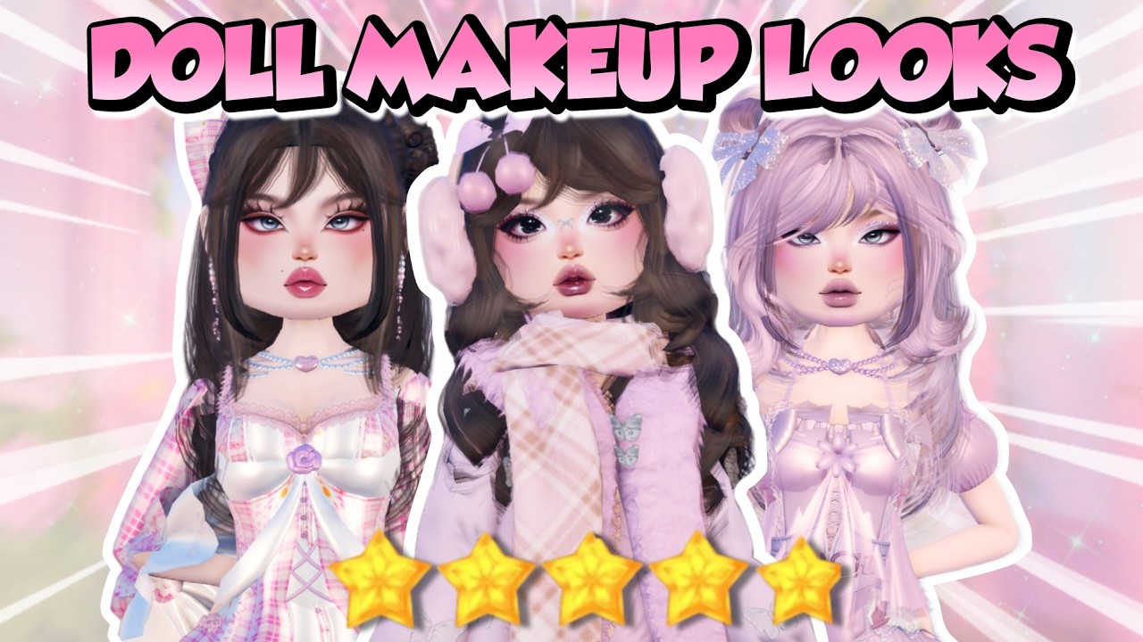 CUTE AND EASY CUSTOM MAKEUP TUTORIAL IN DRESS TO IMPRESS | Roblox - YouTube