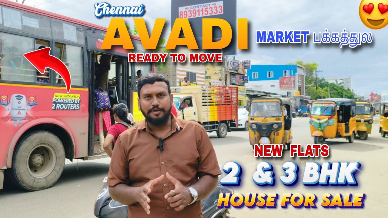 😍 2 & 3BHK House for Sale in Avadi Chennai🤩New Flats😍 Don't Mis🤩Ready ...
