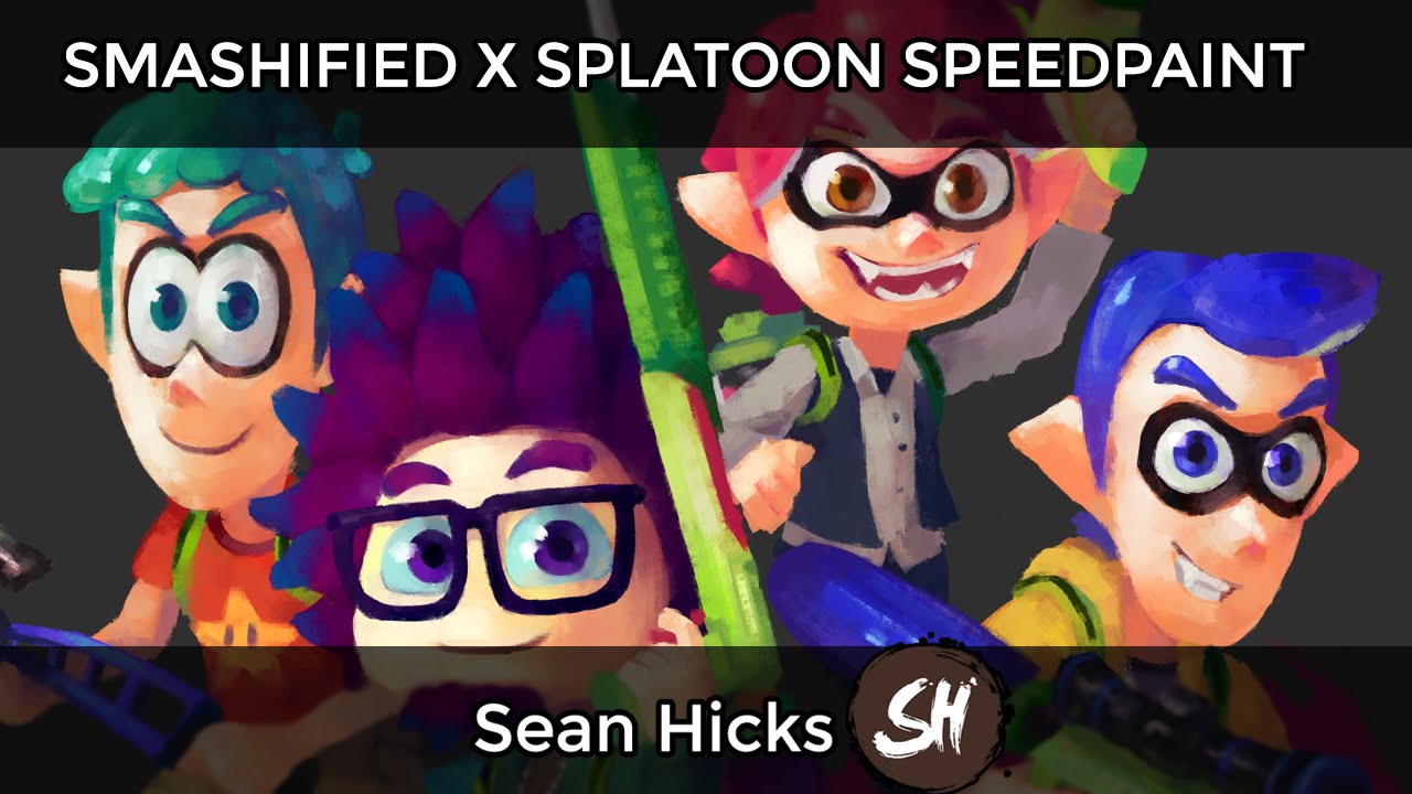 Splatoon x Smashified Illustration [SpeedPaint] - YouTube