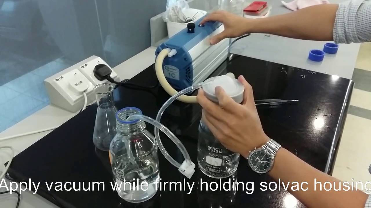 PALL Solvac filter holder demonstration - YouTube