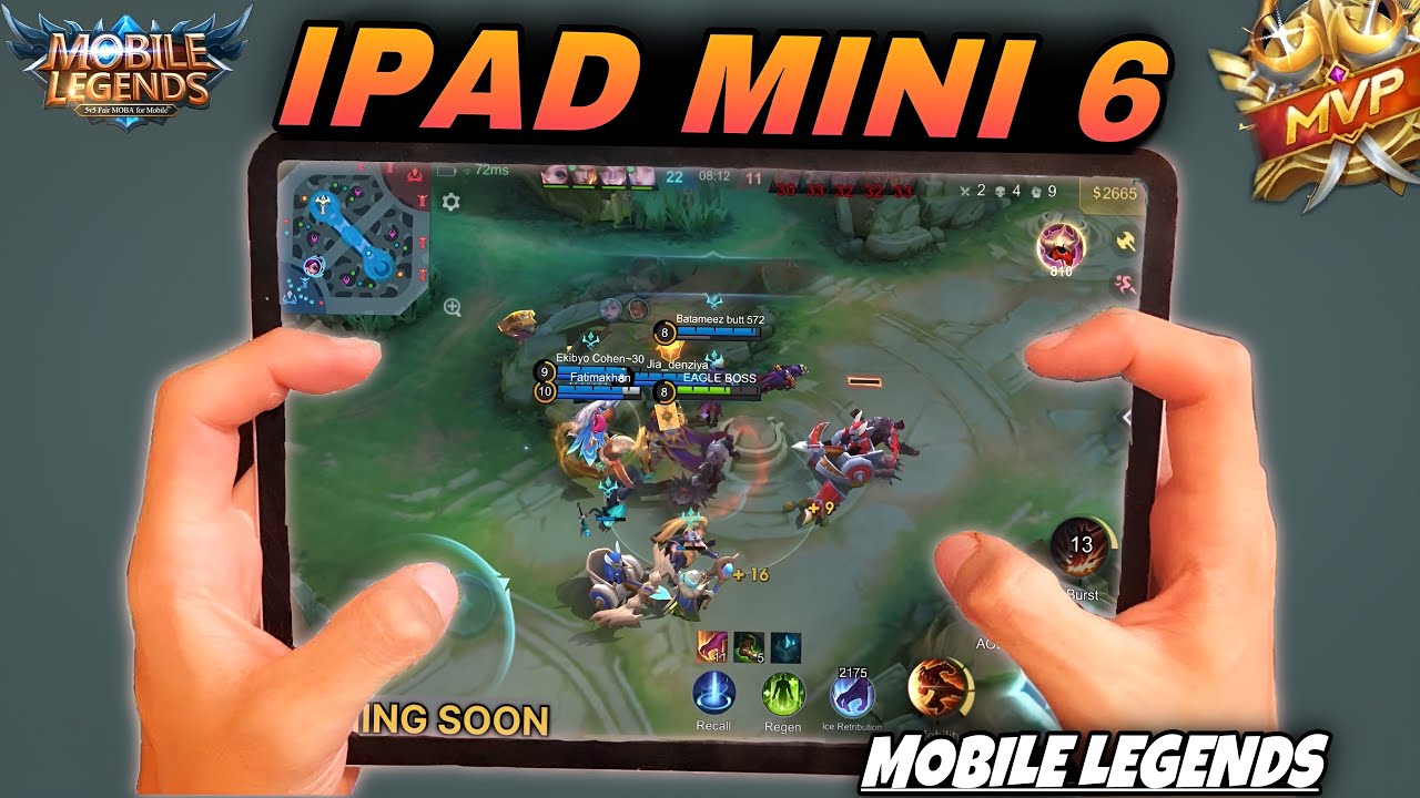 IPAD MINI 6 TEST IN MOBILE LEGENDS 2025 😍 ! Mobile legends new best ...