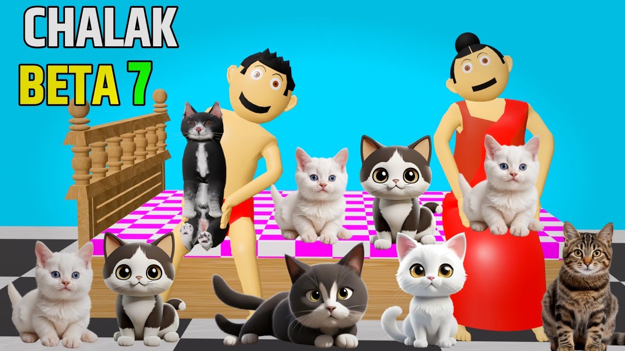 CHALAK BETA 7 | Cartoon |billi ke bachche| jokes |chintu chinki ki ...