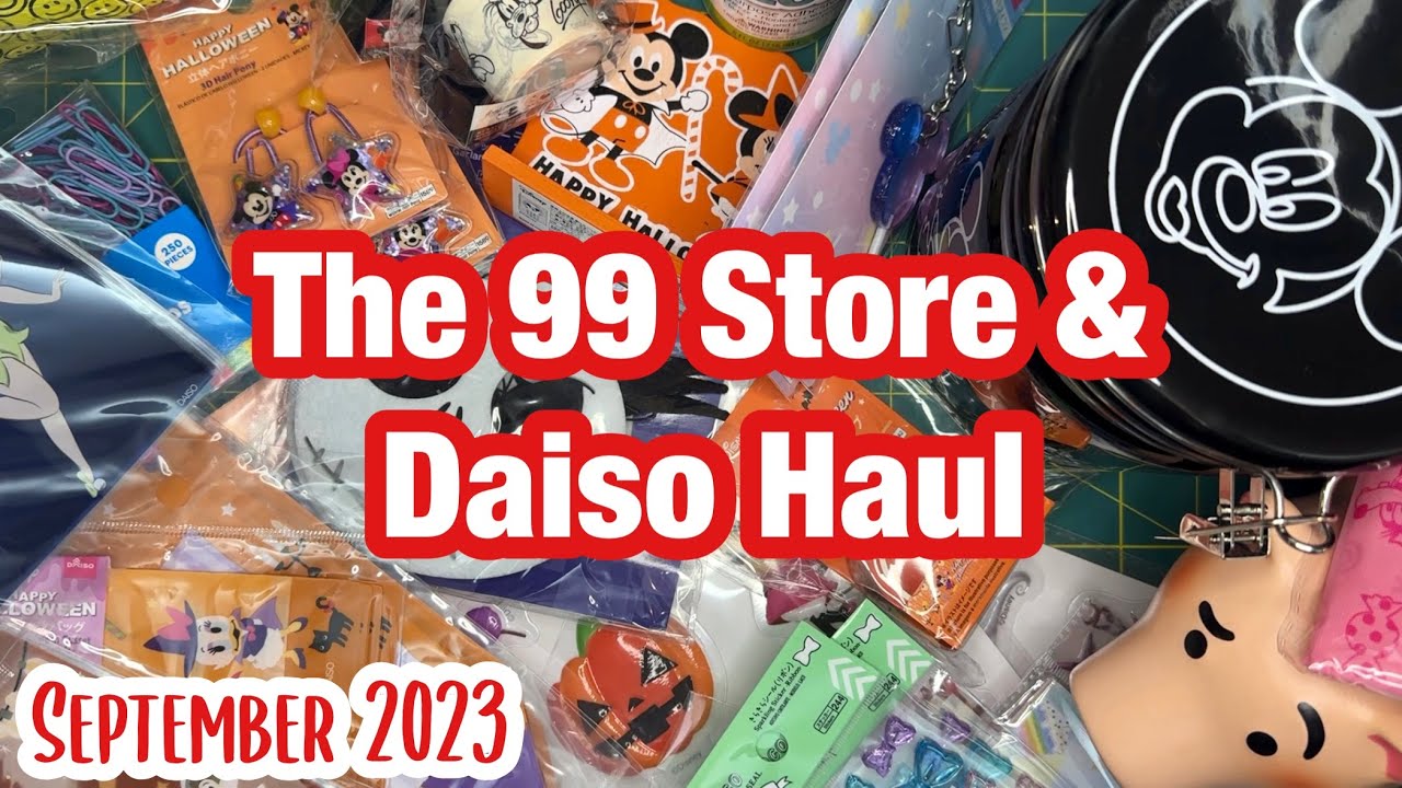 The 99 Store & Daiso Haul | September 2023 - YouTube