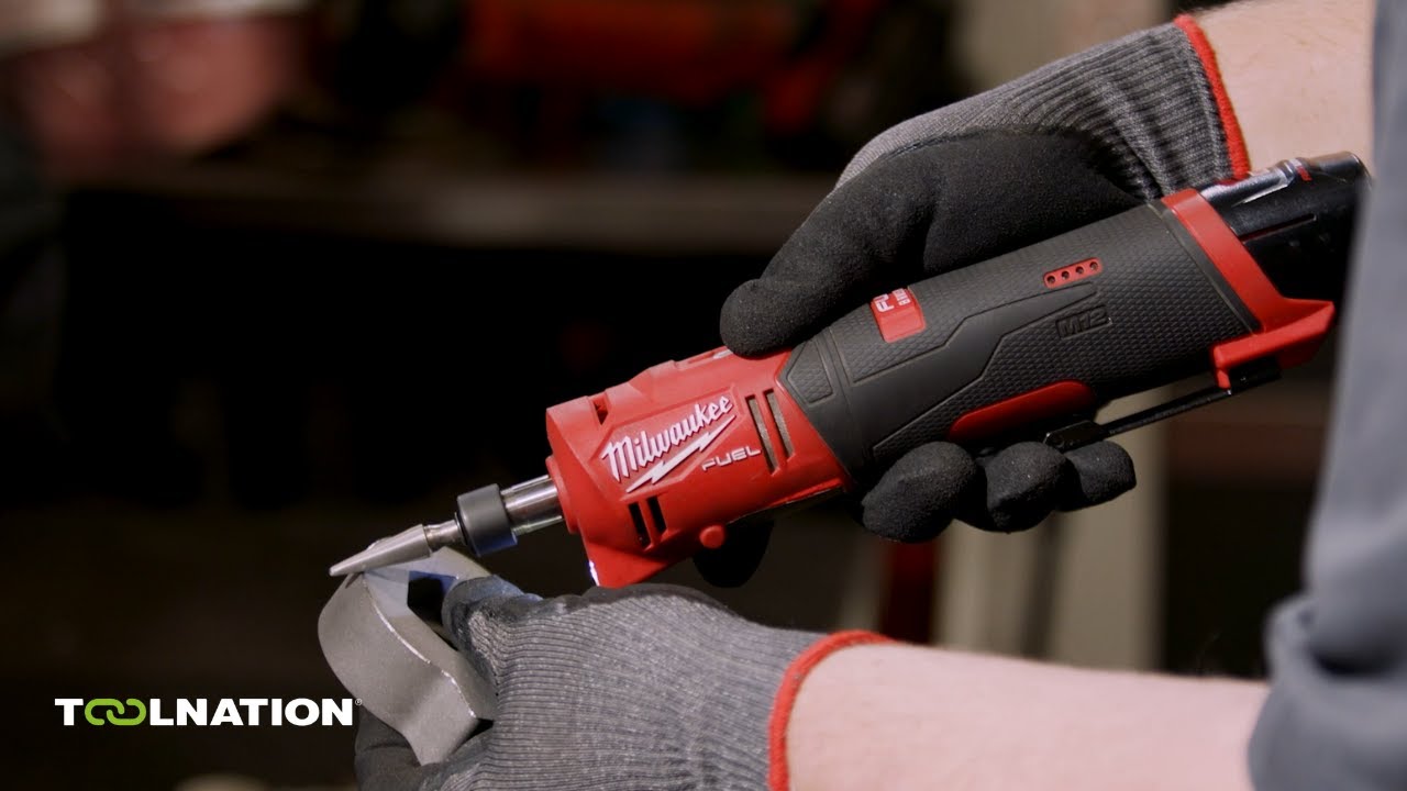 Milwaukee M12 FDGS-0 FUEL™ Straight Pin Grinder - YouTube