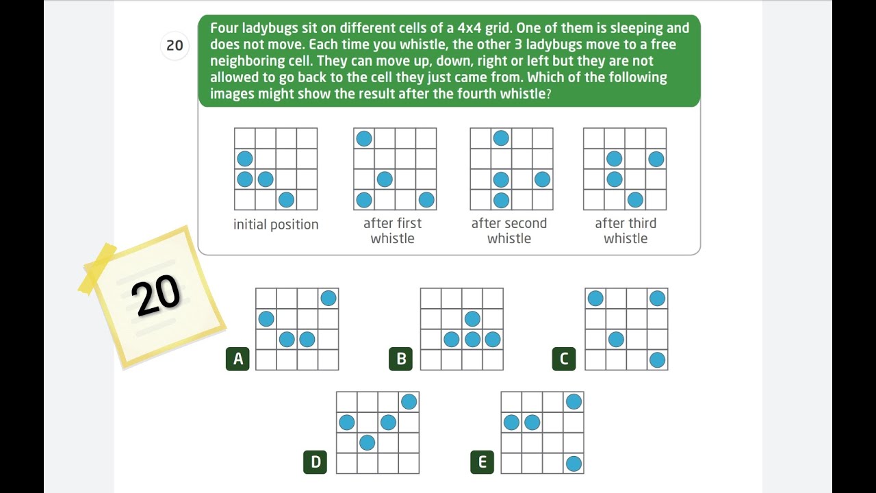 Math Kangaroo 2018 Grade 5&6 Problems#20 - YouTube