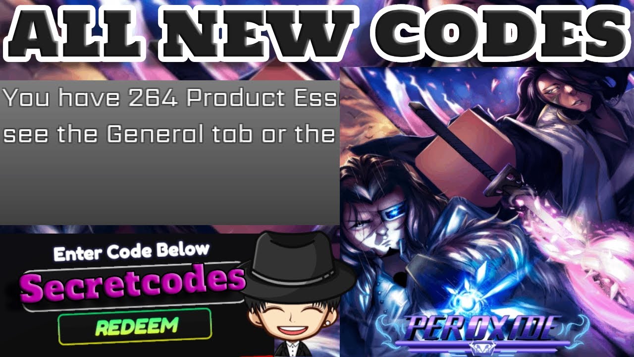 ALL PEROXIDE *NEW* UPDATE CODES FOR JULY 2024! ROBLOX PEROXIDE *NEW ...