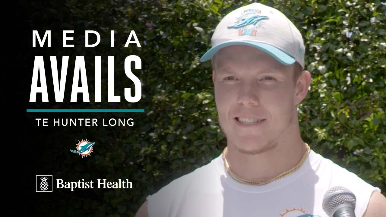 HUNTER LONG MEETS WITH THE MEDIA | 2022 OTAS | MIAMI DOLPHINS - YouTube