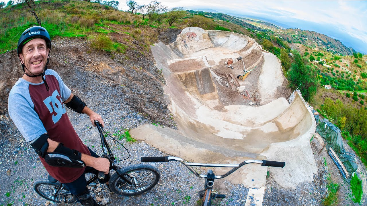 48 YEAR OLD BMXER MADE SKATEPARK IN THE MOUNTAINS! - YouTube