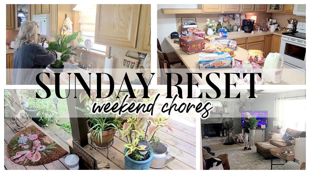 Sunday Reset / Clean With Me, Easy Meal Idea, DIY Project / Robin Lane Lowe - YouTube