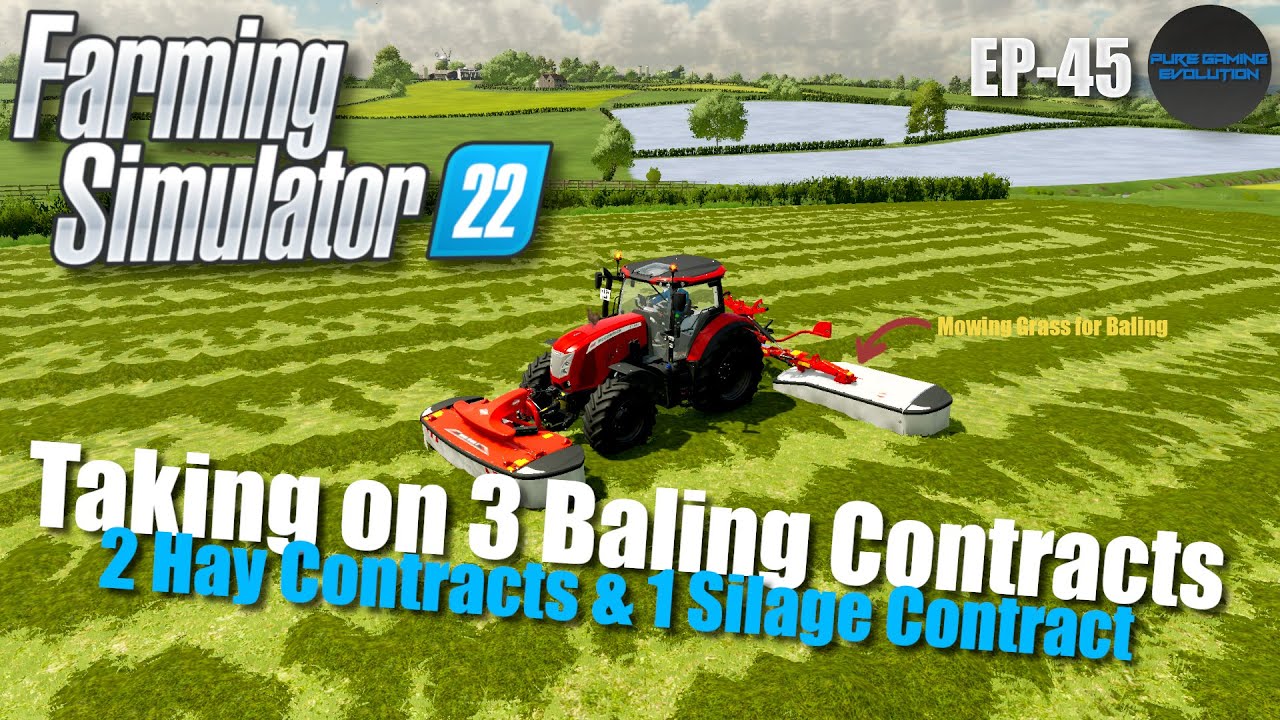 FARMING SIMULATOR 22 - Court Farms Episode 45 | TAKING ON 3 BALING ...