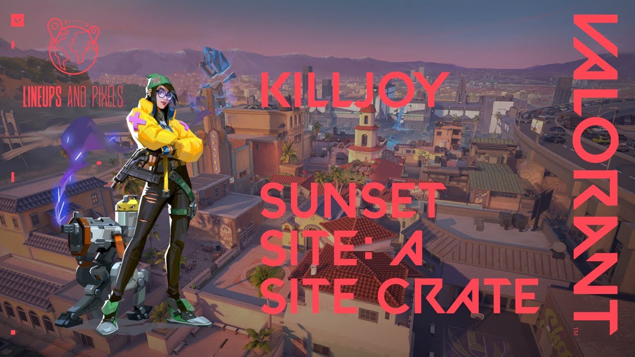Valorant Killjoy Lineups Sunset from A Defender Spawn to A Site ...