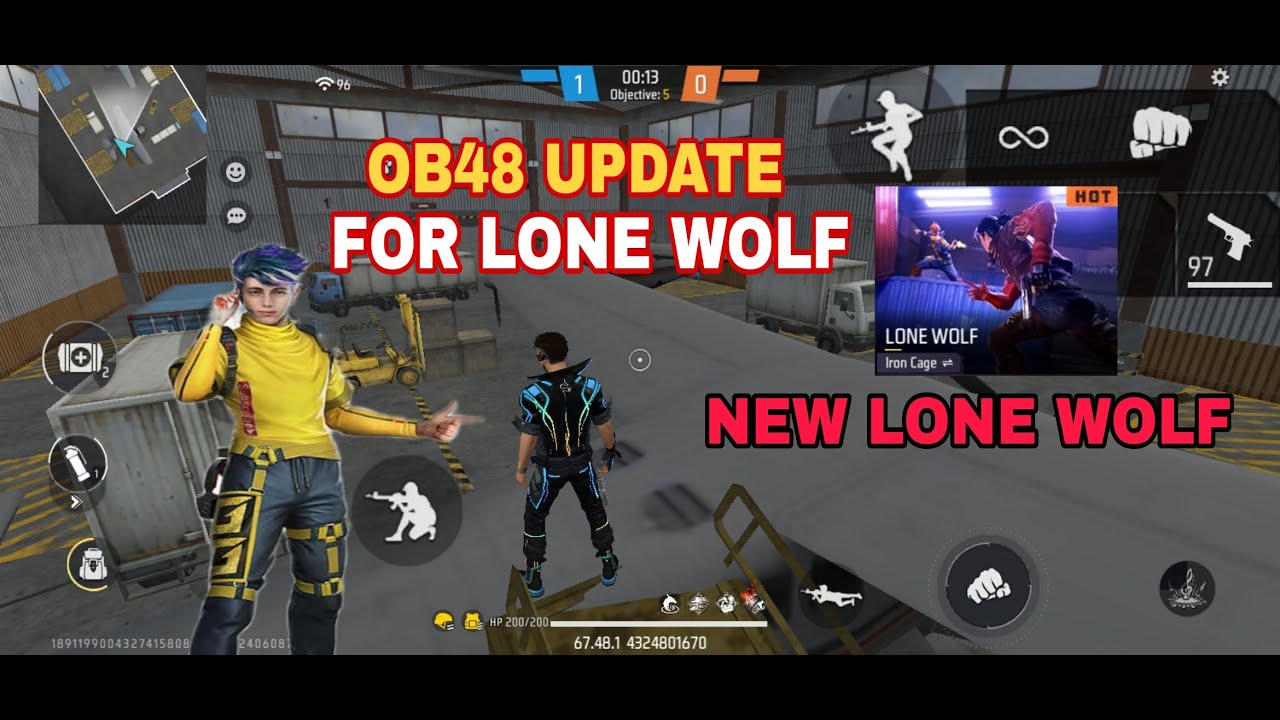 OB48 UPDATE CHANGE NEW LONE WOLF 😱| FREE FIRE OB48 UPDATE| FREE FIRE ...