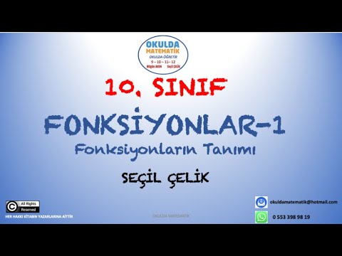 FONKSİYONLARIN TANIMI  (FONKSİYONLAR-1)