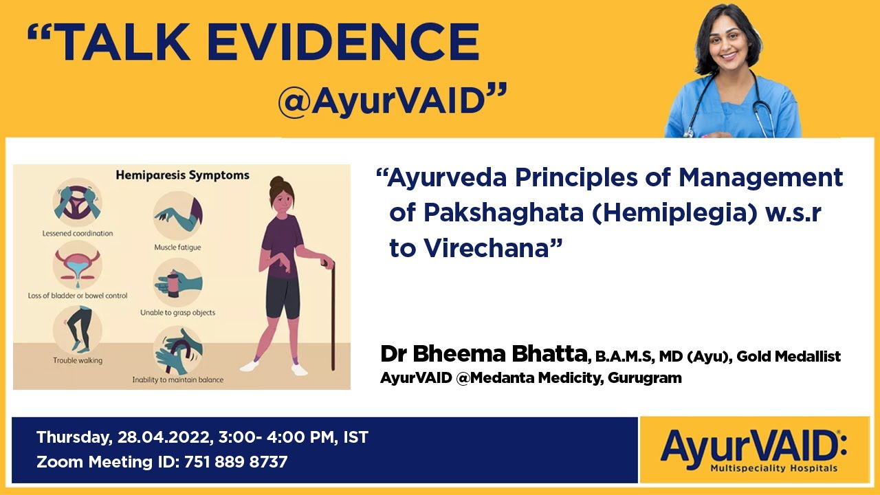 "Ayurveda Principles of Management of Pakshaghata (Hemiplegia) w.s.r to ...