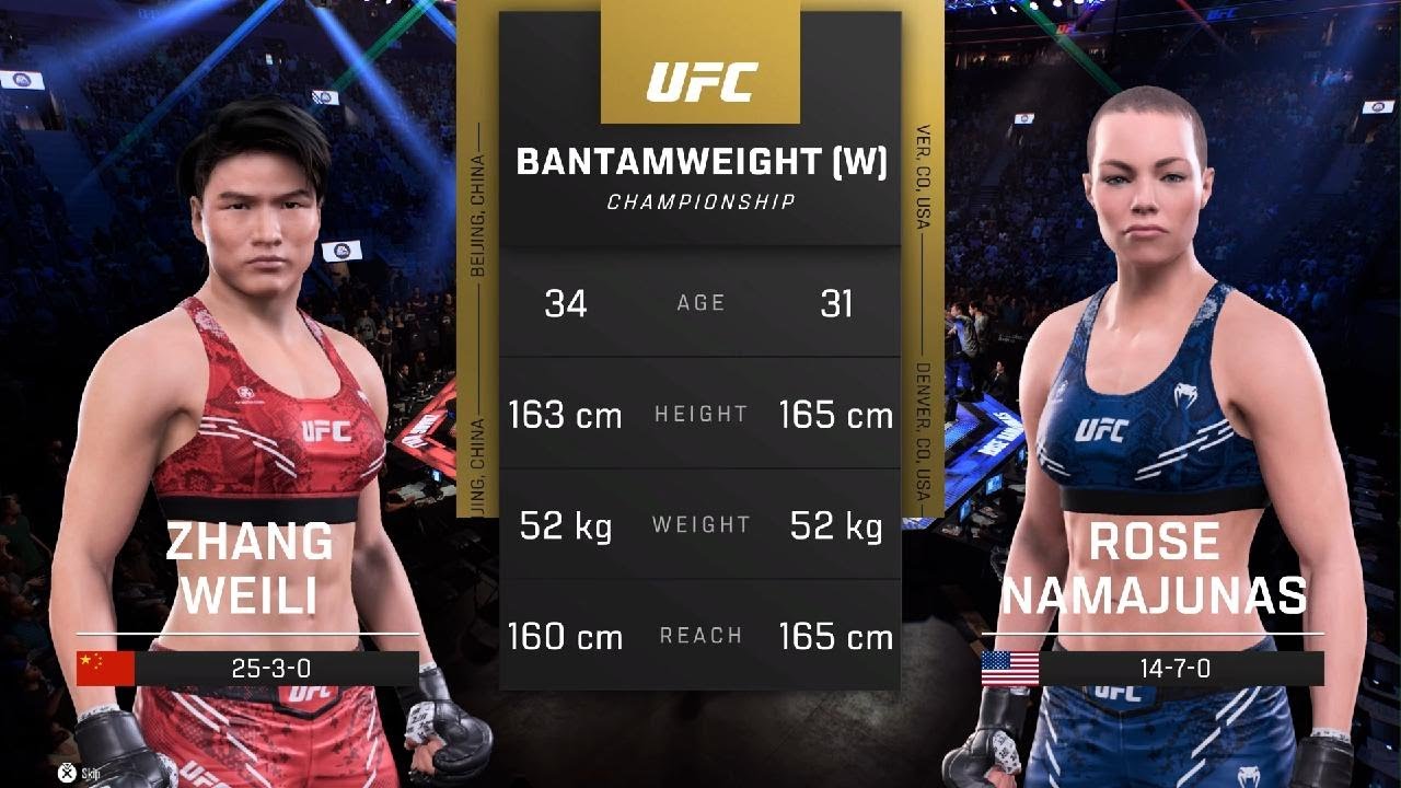 Zhang Weili vs Rose Namajunas – UFC 5 Women’s Strawweight Showdown ...