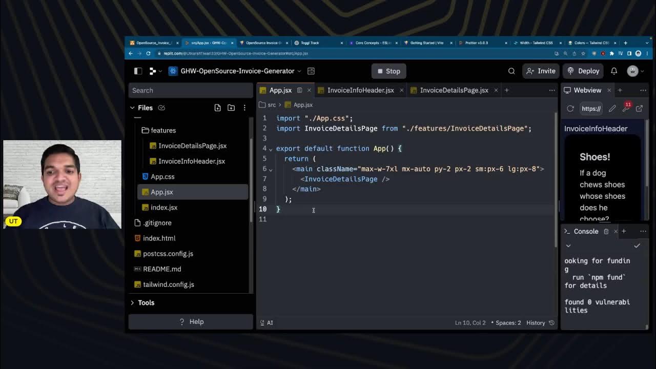 [GHW Open Source Week] Building an OpenSource Invoice Generator with React.js - Part 1 - YouTube