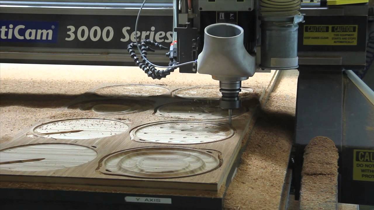 Bamboo tray manufacture process with CNC | Machine and Design - YouTube