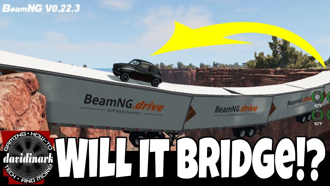 BeamNG Drive - Will It Bridge!? Making Bridges from BeamNG Drive ...