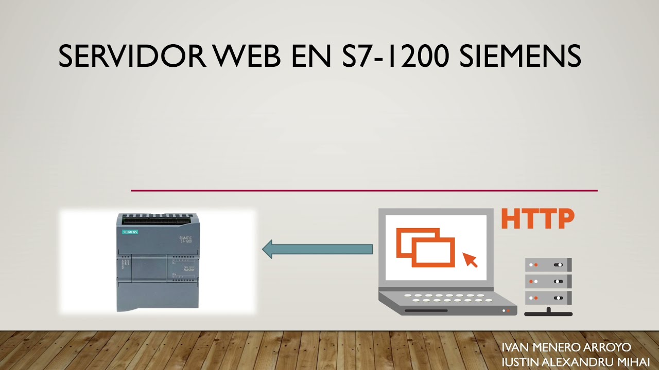 Web Server Siemens S7-1200 - YouTube