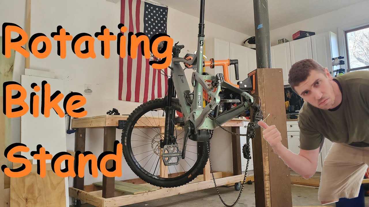 DIY Rotating Bike Stand - YouTube