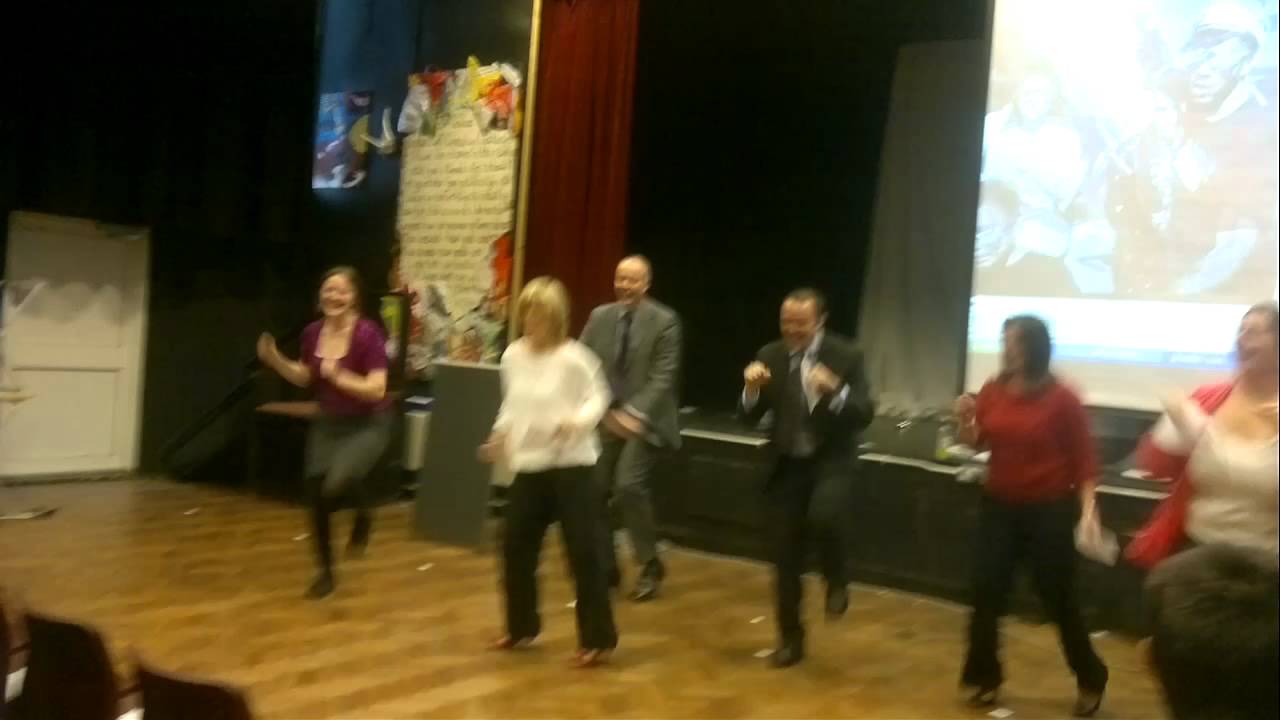 Teachers do the shuffle to LMFAO- Party Rock Anthem - YouTube