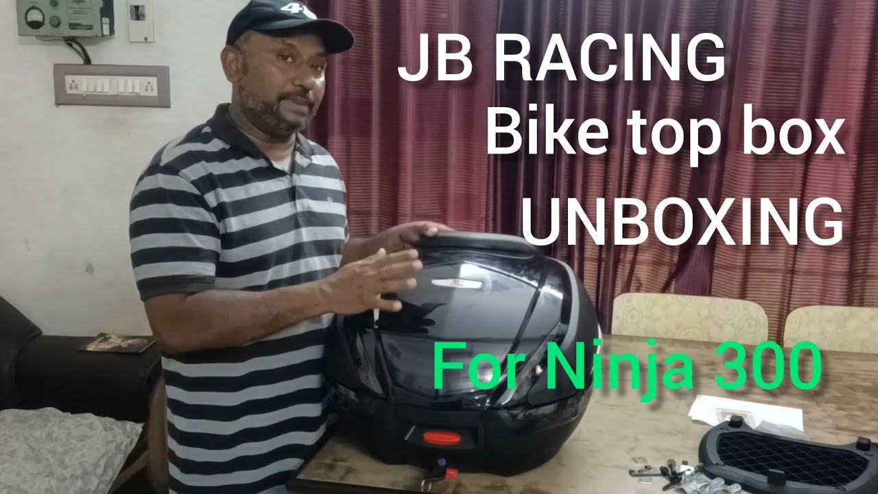 JB RACING BIKE TOP BOX UNBOXING FOR Ninja 300 @ Daddyson - YouTube