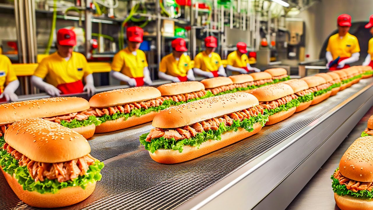 How Subway's Tuna Sandwich Is Made In Factory l Subway Tuna Process ...