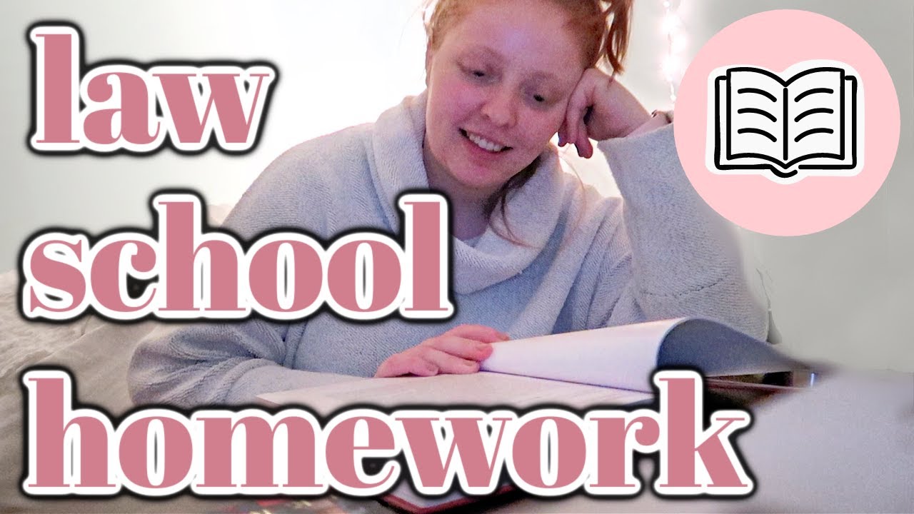 STARTING MY LAW SCHOOL HOMEWORK! | Daily Vlog | Sarah Hasselberger ...