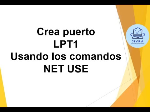 Crear puerto LPT1 con NET USE - YouTube