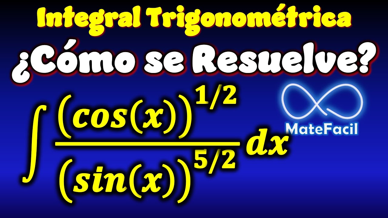 Integral Seno y Coseno con exponente Fraccionario ¿Cómo se resuelve ...