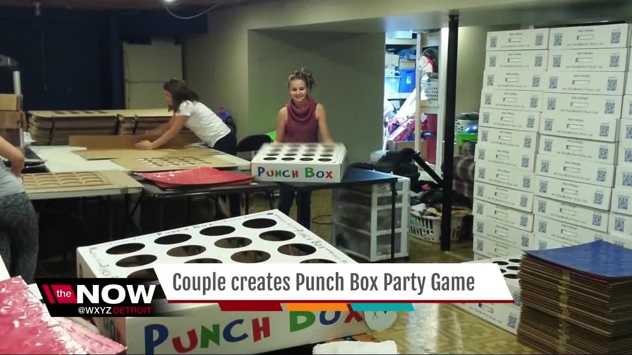 Mom's a Genius: Couple creates Punch Box Party Game - YouTube