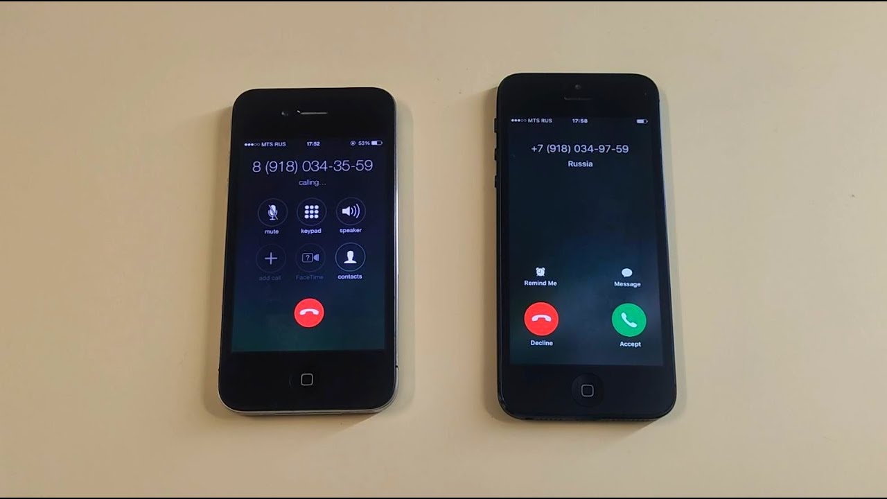 Incoming call & Outgoing call at the Same Time iPhone 4+5 - YouTube