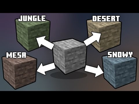 Biome Dependant Stone in my Resource Pack - YouTube