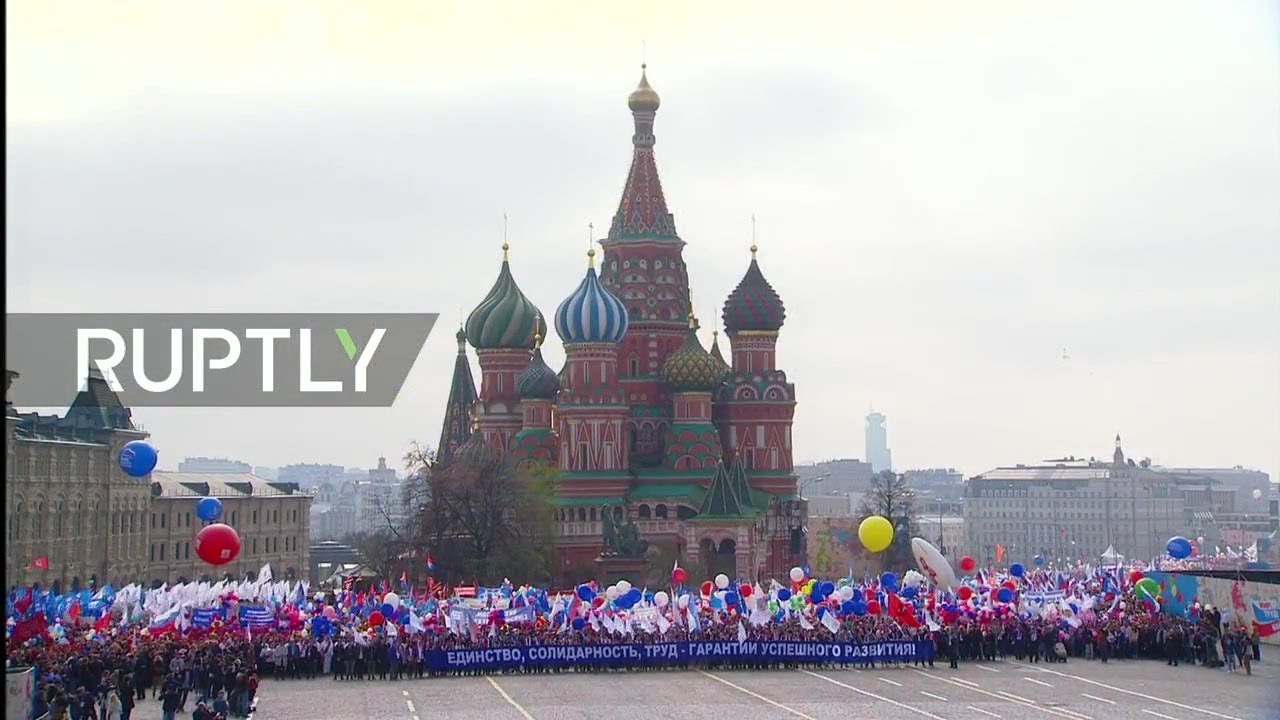 Moscow, May 1st Parade 2018, Red Square - YouTube