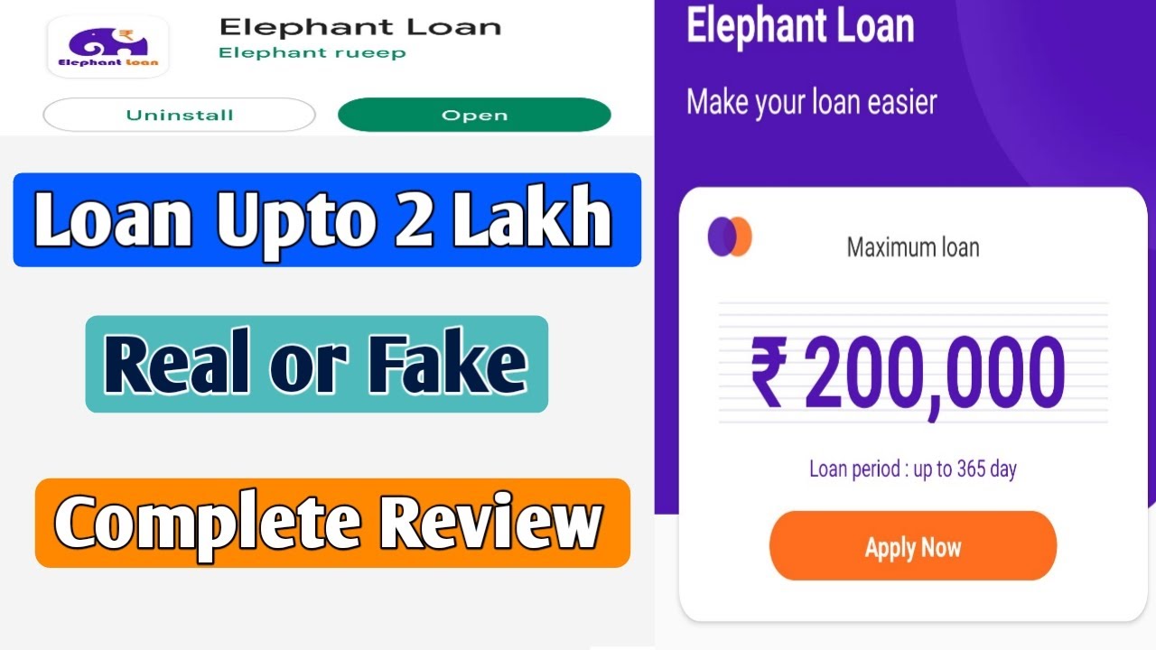 Elephant Loan app review/ Elephant Loan app real or fake - YouTube