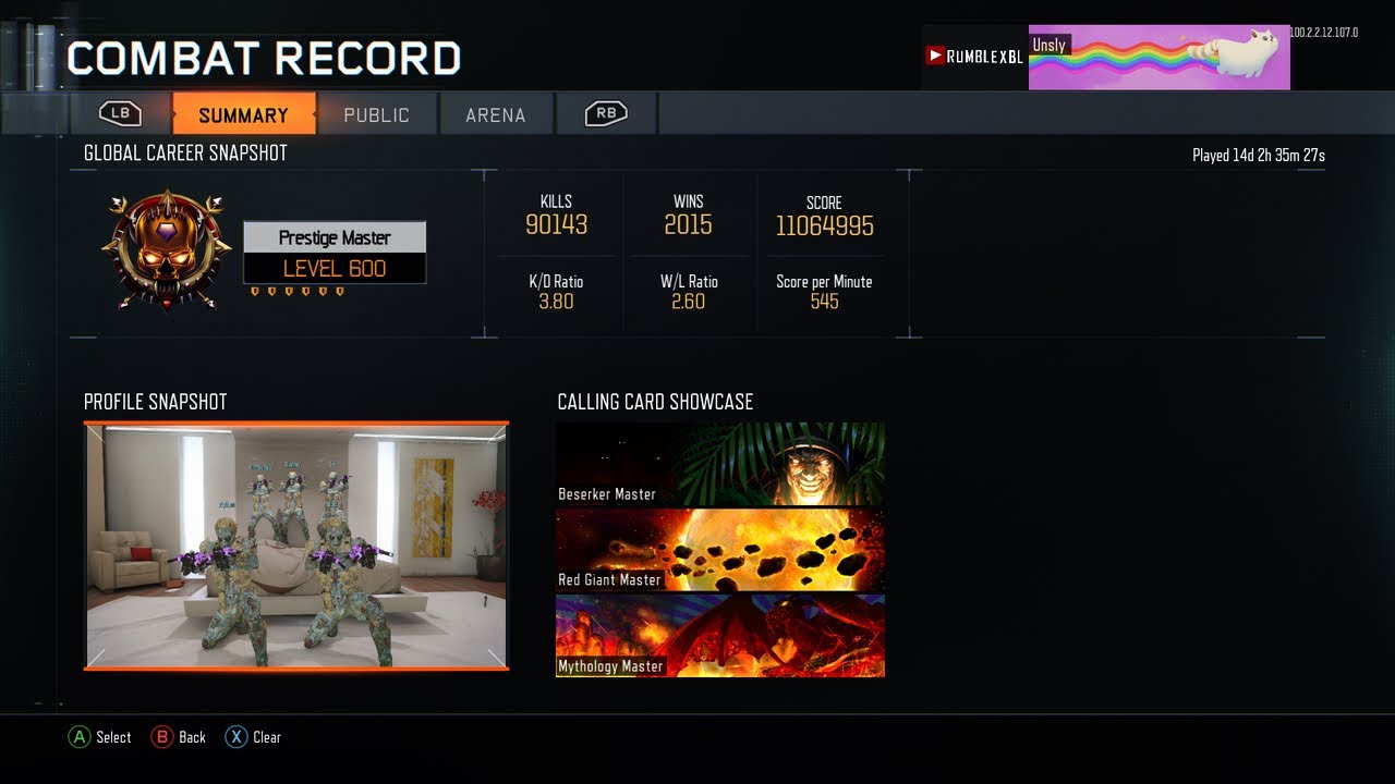 Level 600 Bo3 Multiplayer Stats - YouTube