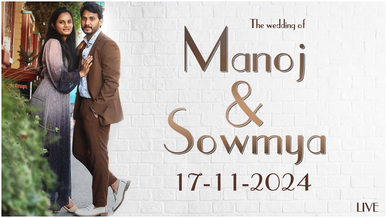 Manoj weds Sowmya WEDDING LIVE || Unique Creations || Kakinada || #uniquecreations - YouTube