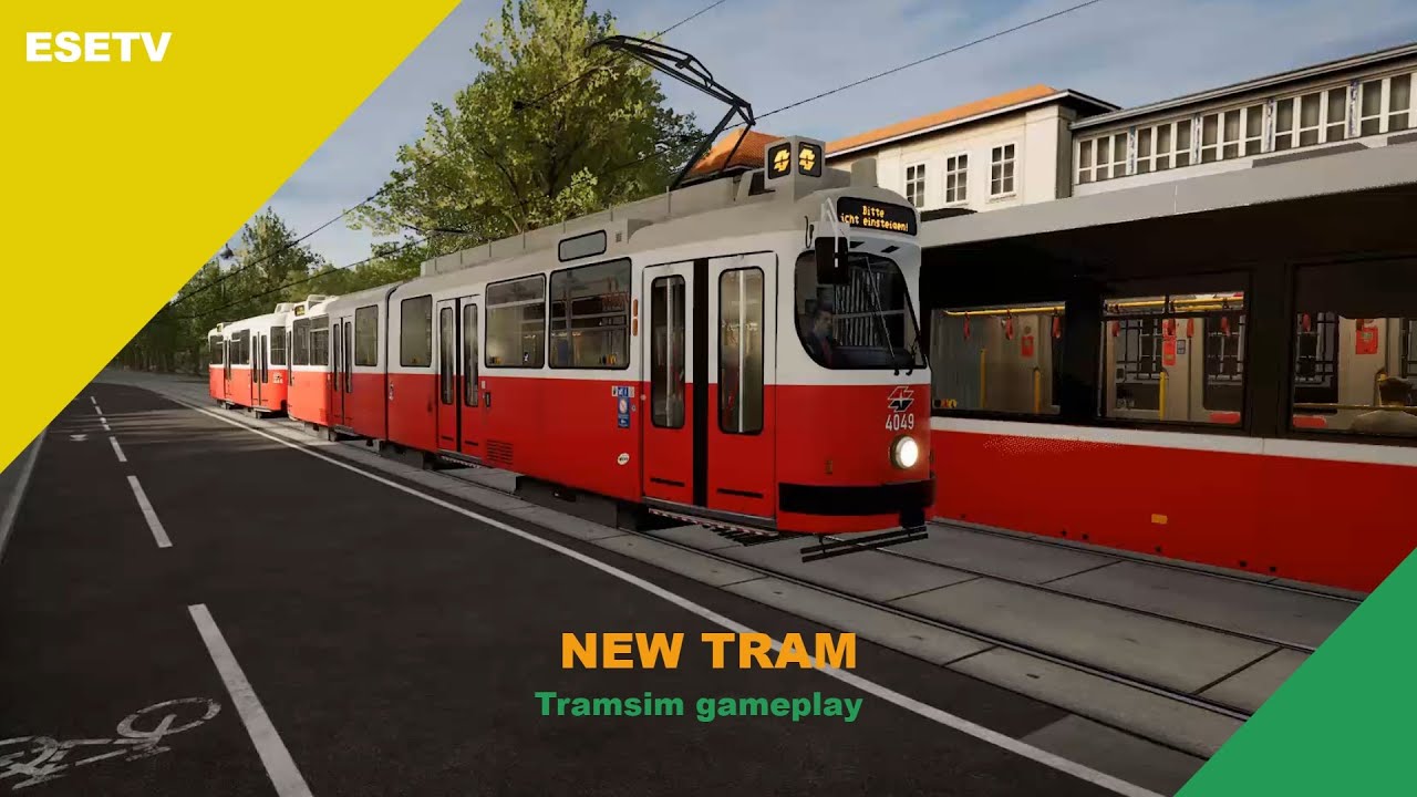 New E2 tram, Tramsim gameplay - YouTube