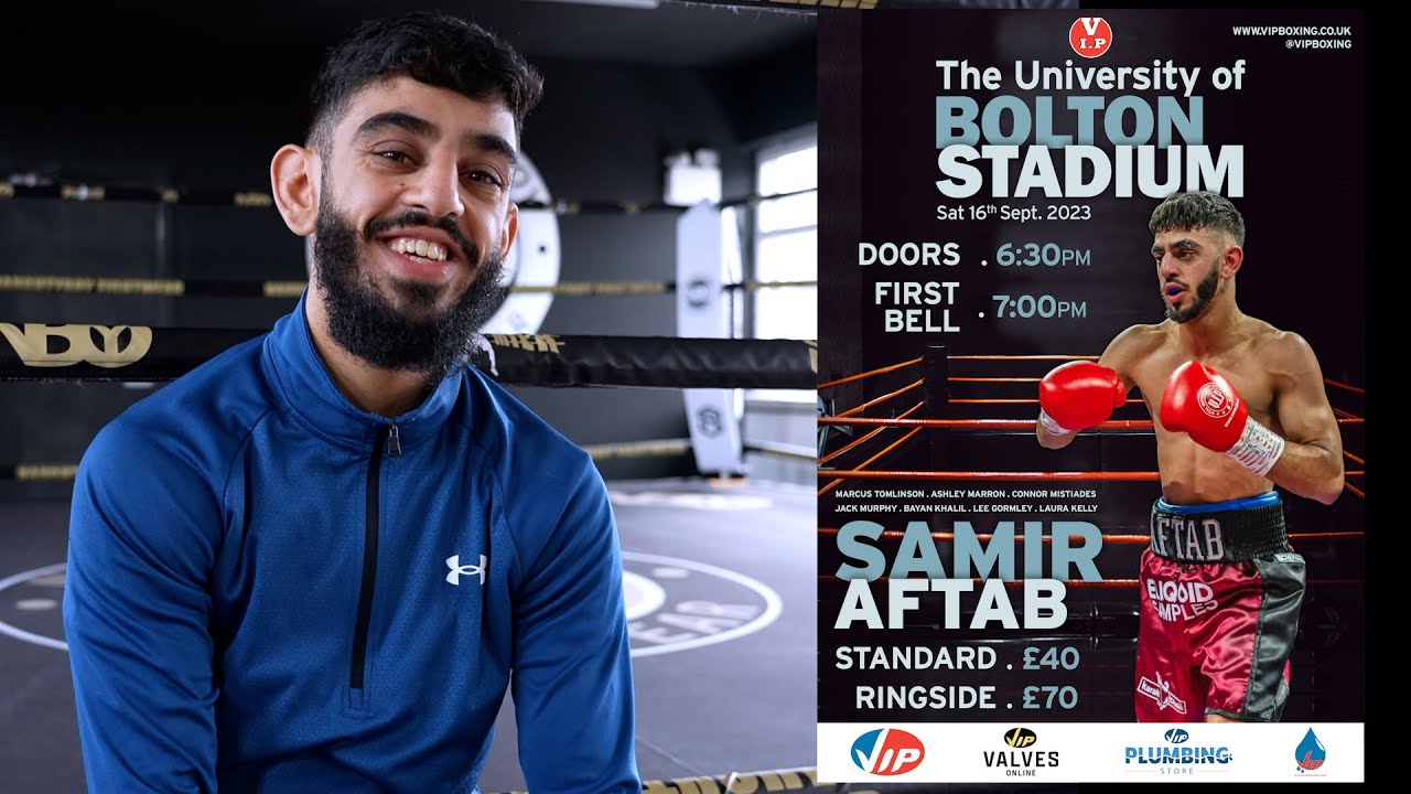 Samir Aftab returns to the Whites Hotel at Bolton's Stadium, looking to ...