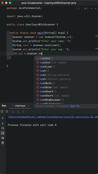Java Scanner Class Input Java21 Programming Scannerclass Userinput Youtube