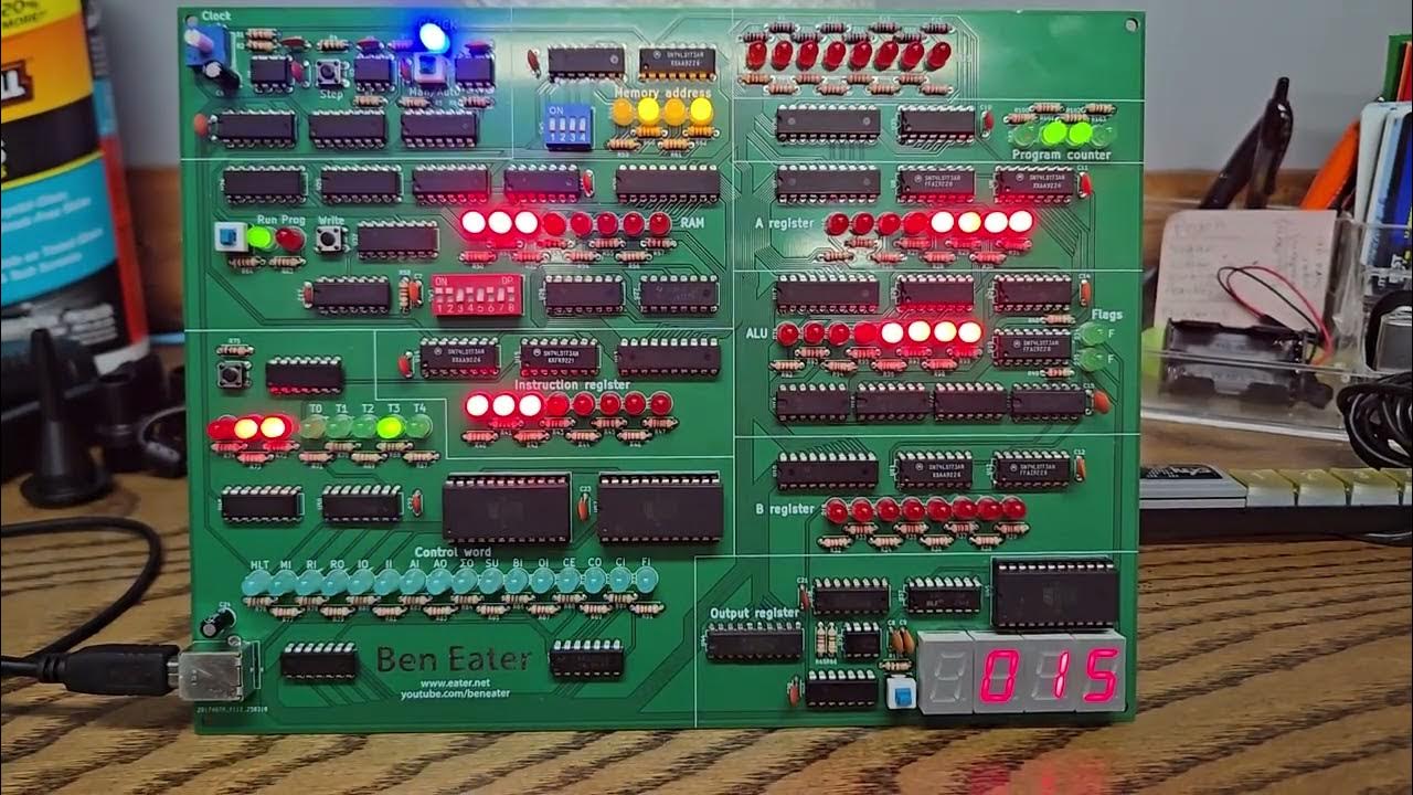 Ben Eater's 8-Bit CPU on PCB - YouTube