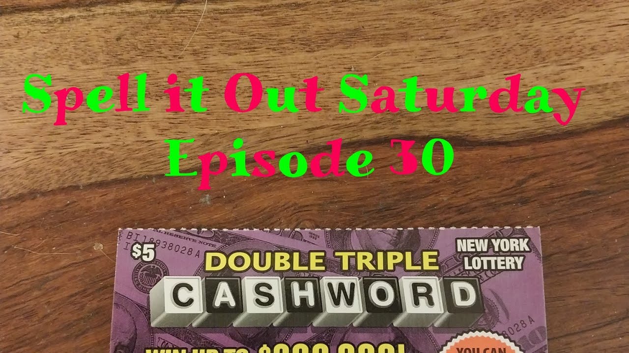 Spell it Out Saturday Episode 30 - $5 Double Triple Cashword - YouTube