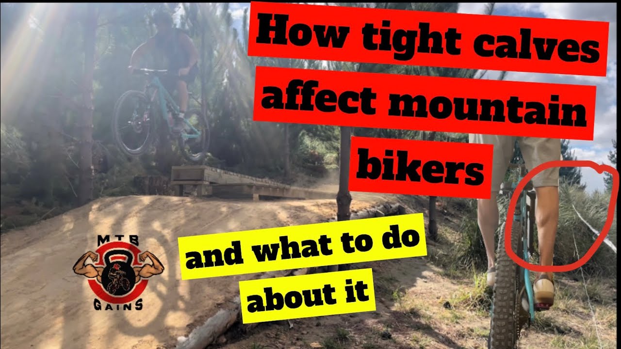 Tight calves when mountain biking - what causes it and a solution - YouTube