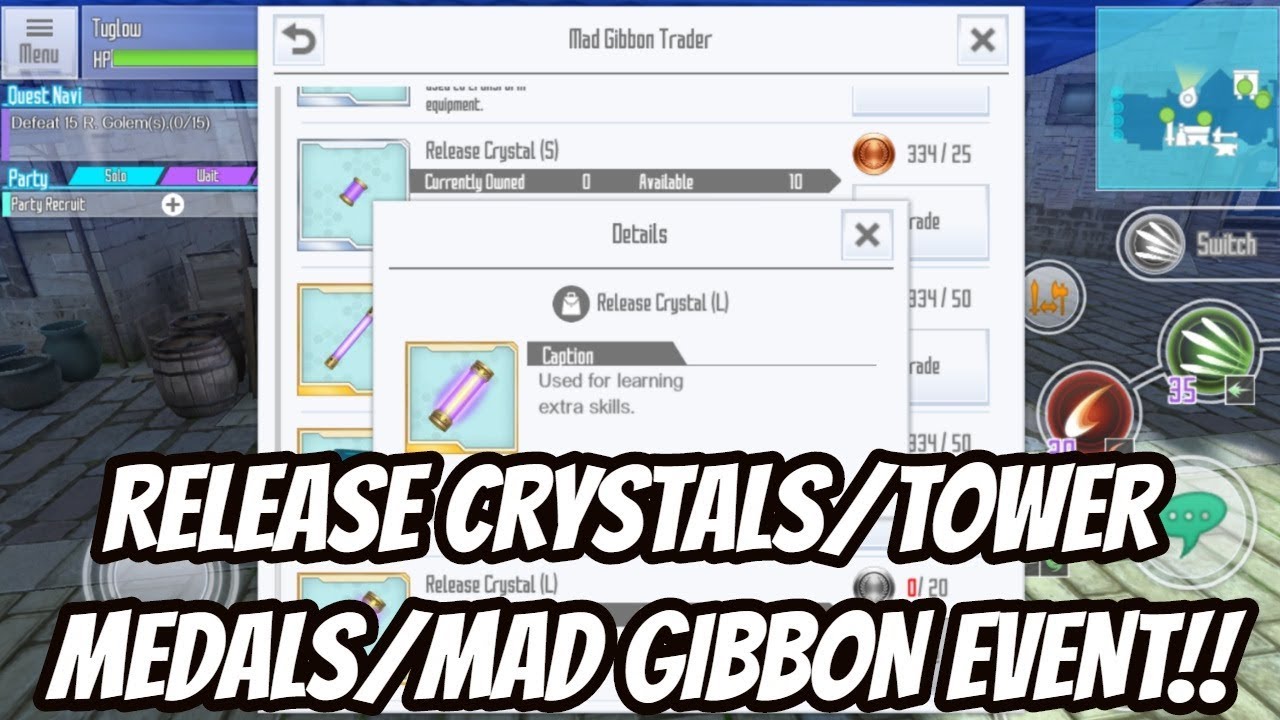 Mad Gibbon Event/Release Crystals/Where to Spend Medals!! [SAO IF ...