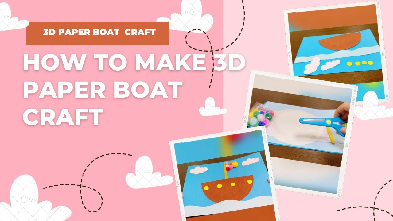 How to make 3D boat craft | DIY 3D boat craft | craft idea (Create and ...