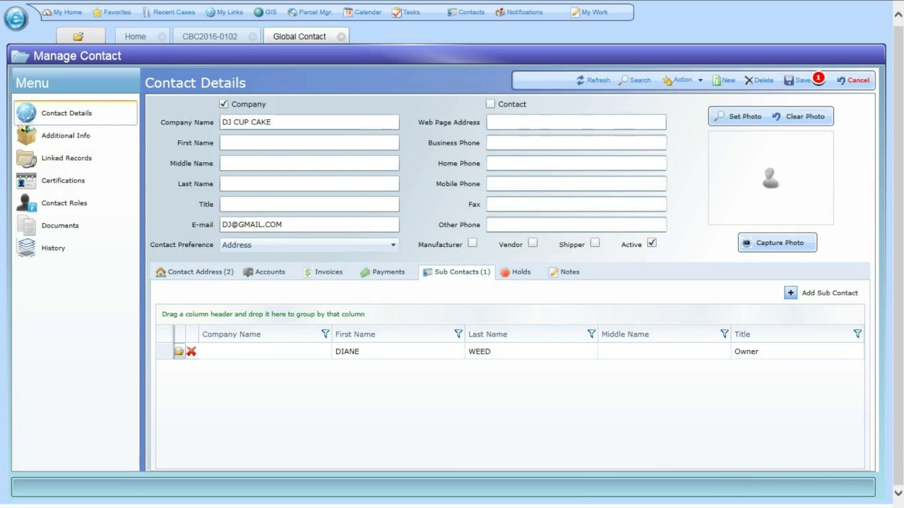 Energov 3 Add SubContacts - YouTube