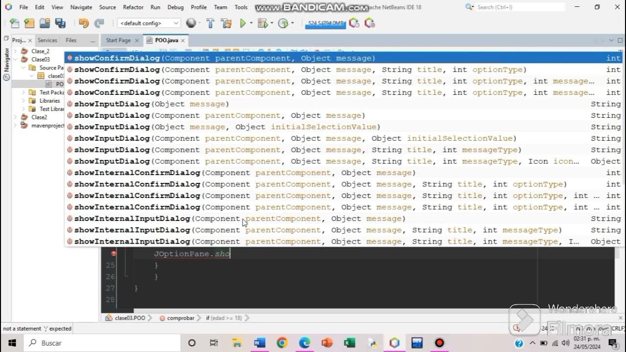 POO_Mayor o menor de edad_Java Netbeans - YouTube
