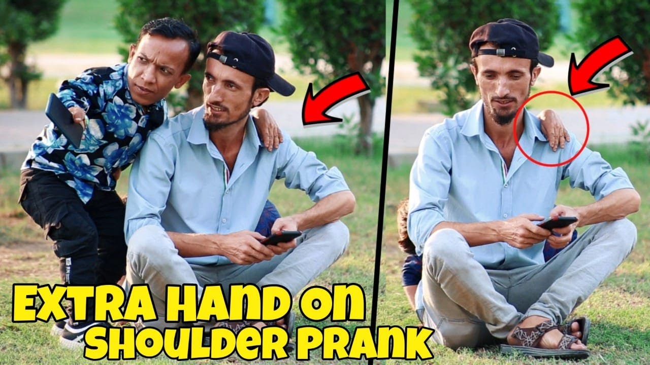 Extra Hand On Shoulder - Funny Public Prank - New Talent - YouTube