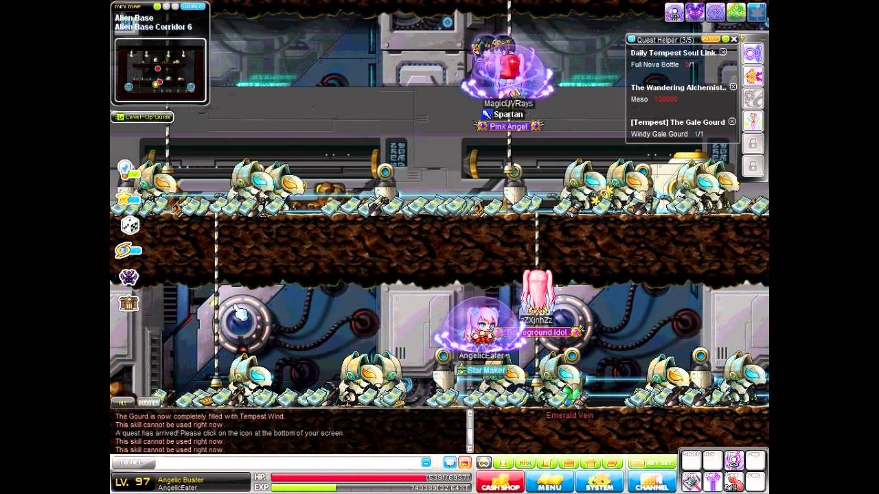 Maplestory- Angelic Buster- Alien Training Tips - YouTube