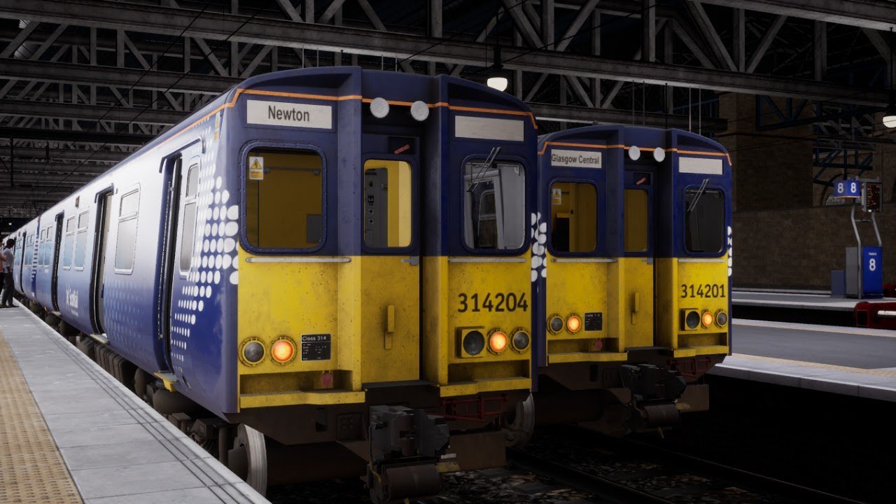 Guard on Class 314 Glasgow Central-Newton TSW2 - YouTube